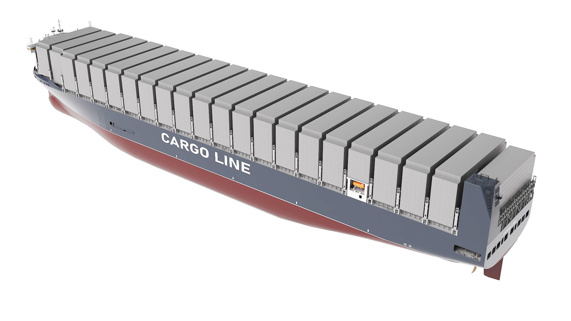 3D Next Generation Container Ship Model - TurboSquid 2279040