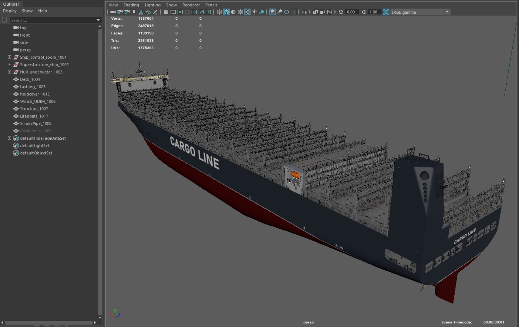 3D Next Generation Container Ship Model - TurboSquid 2279040