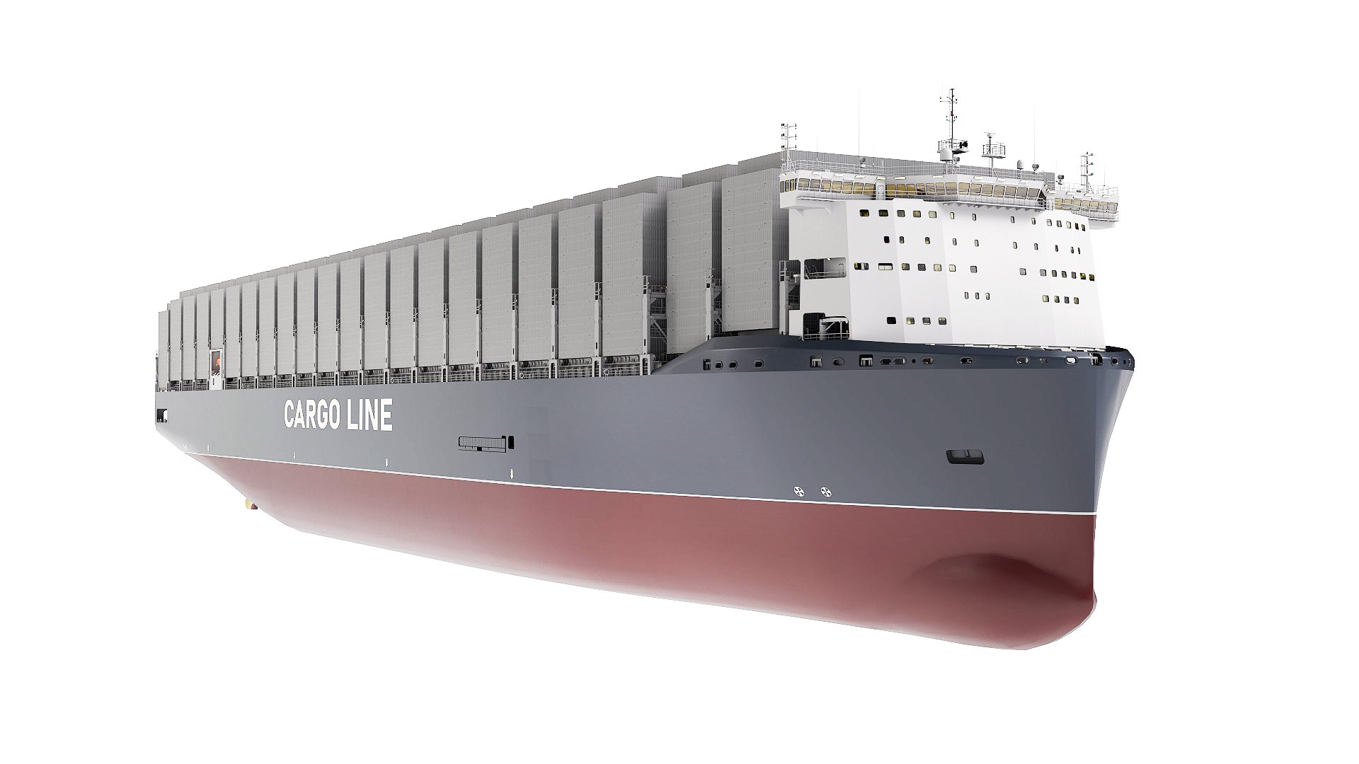 3D Next Generation Container Ship Model - TurboSquid 2279040