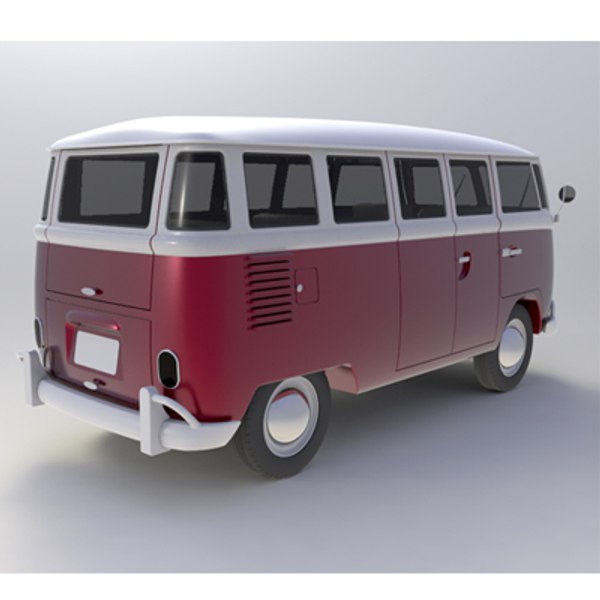 vintage van 3d model