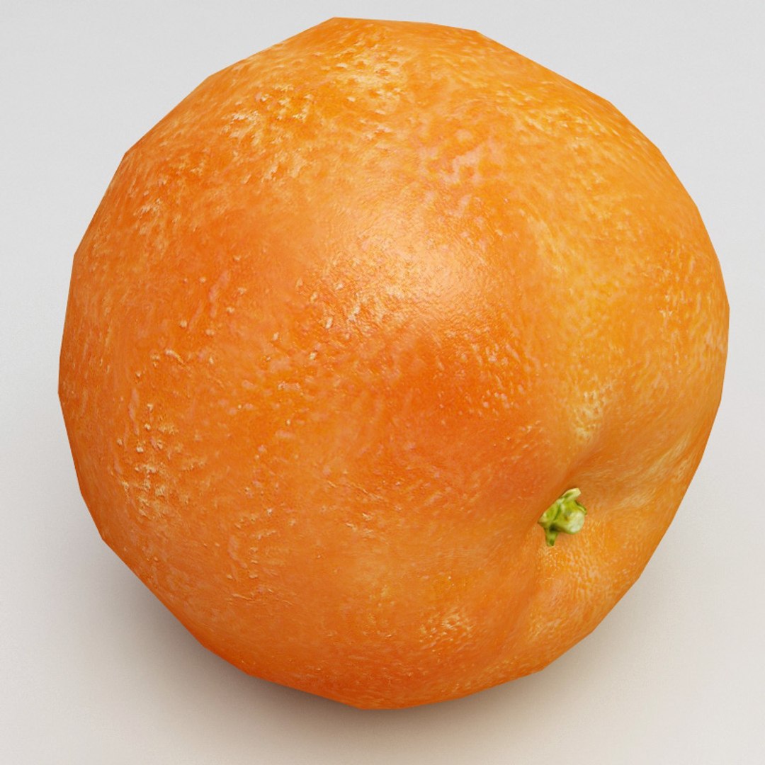 mandarine modelled 3d 3ds