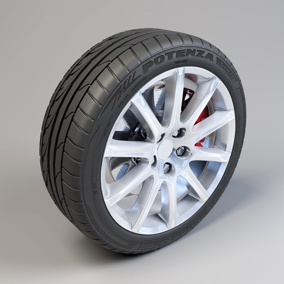 10 spokes wheel potenza 3d max
