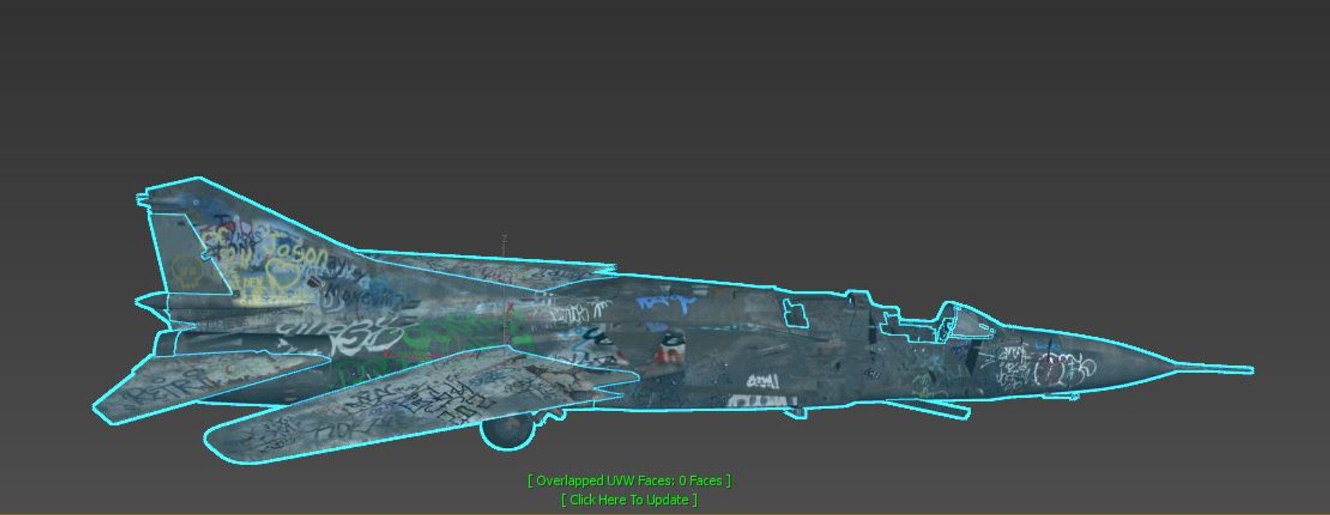 Abandoned WarPlane With Graffiti Model - TurboSquid 1823150