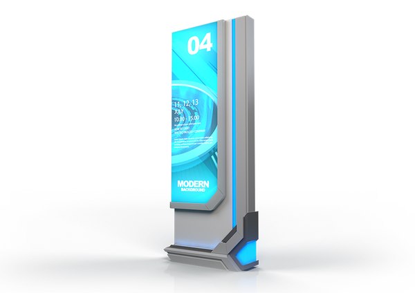 3D SIGNAGE STAND 04 model - TurboSquid 1723305