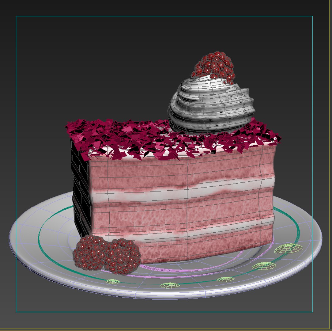 3d pink cake