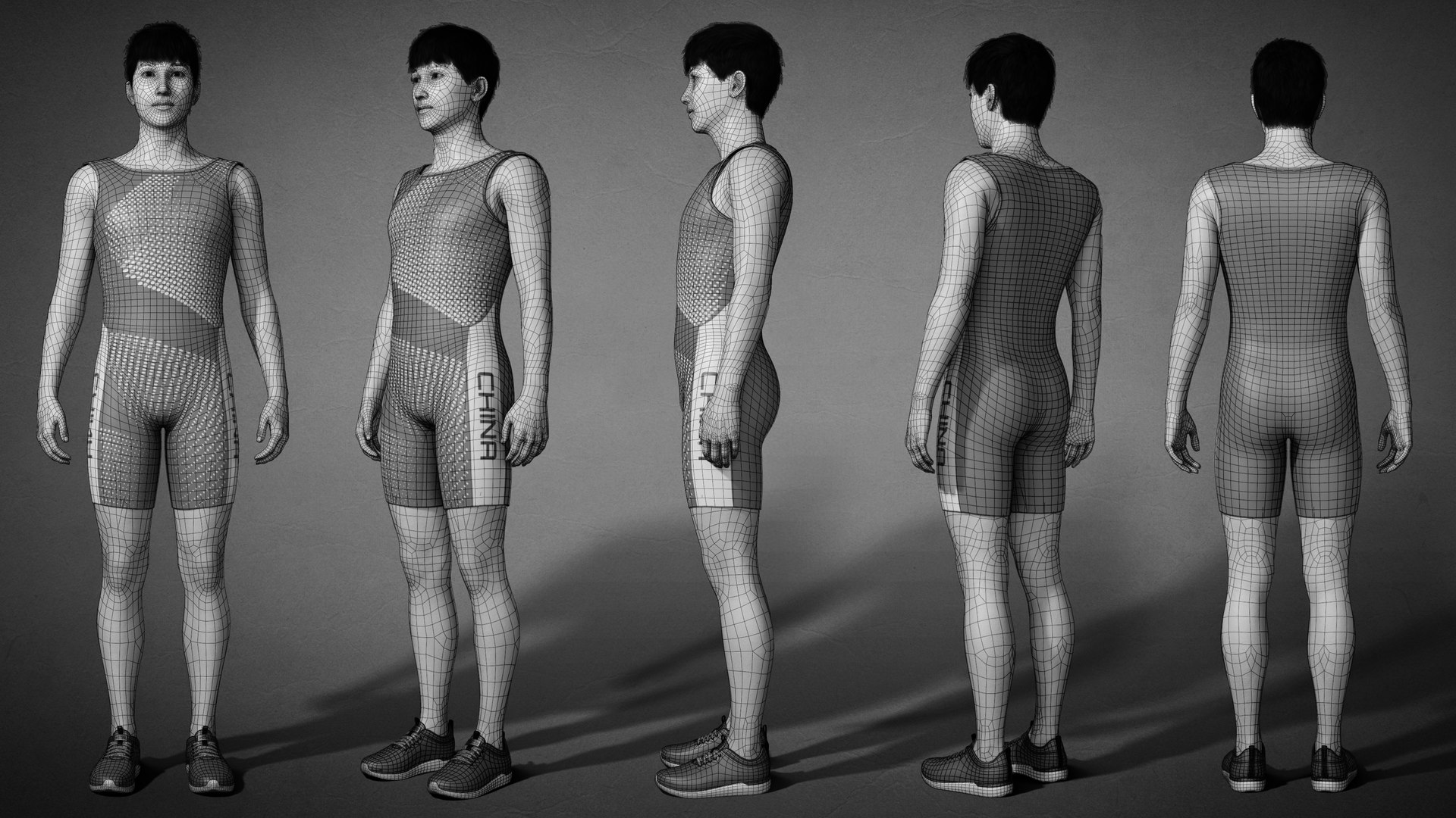 Original Rowers Kayakers Male Athletes Rigged 3D Model - TurboSquid 2260252