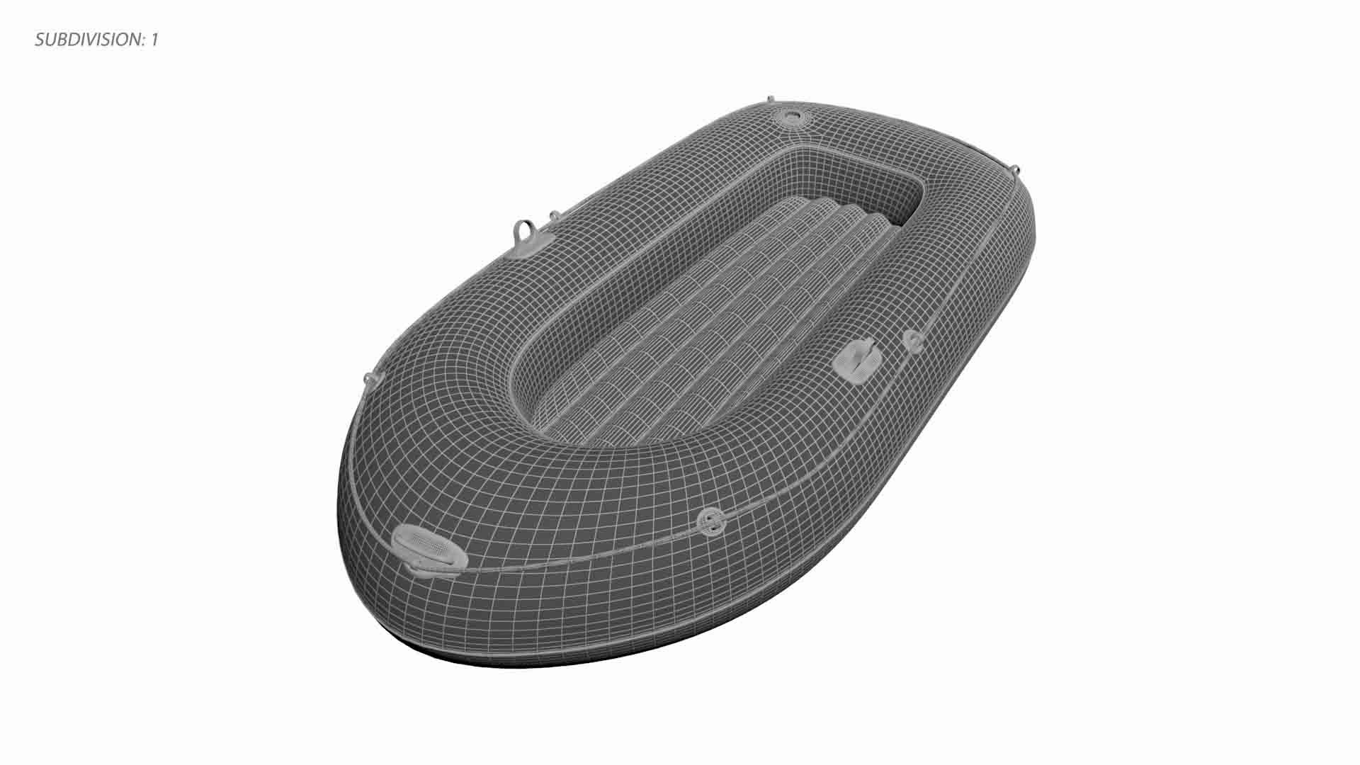 3D Inflatable Boat Model - TurboSquid 2234748