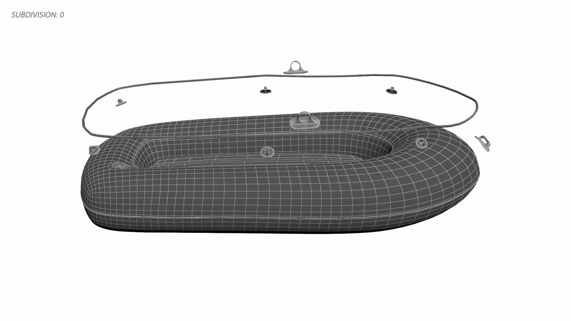 3D Inflatable Boat Model - TurboSquid 2234748