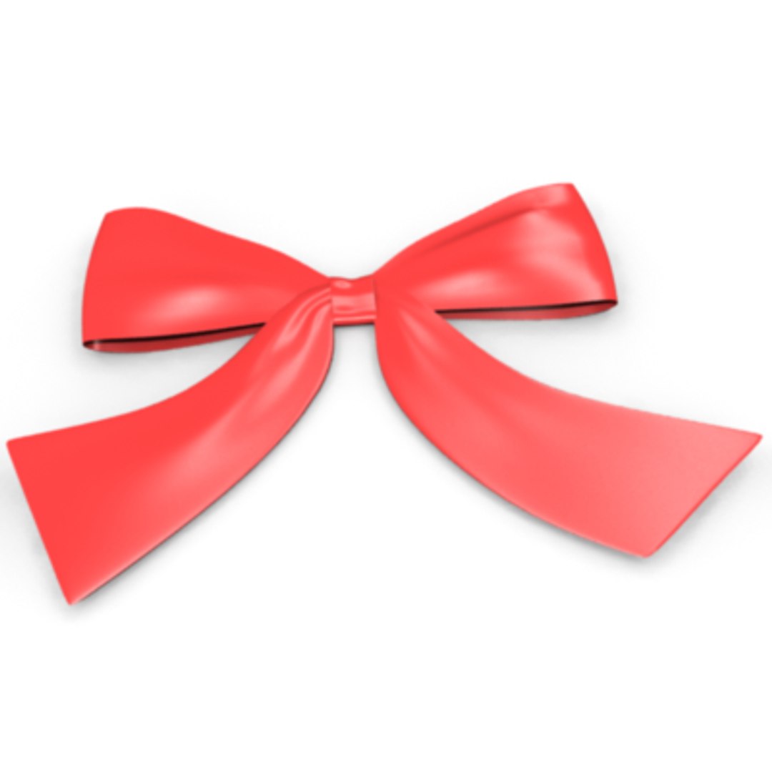 3d Model Ribbons Bow Presents