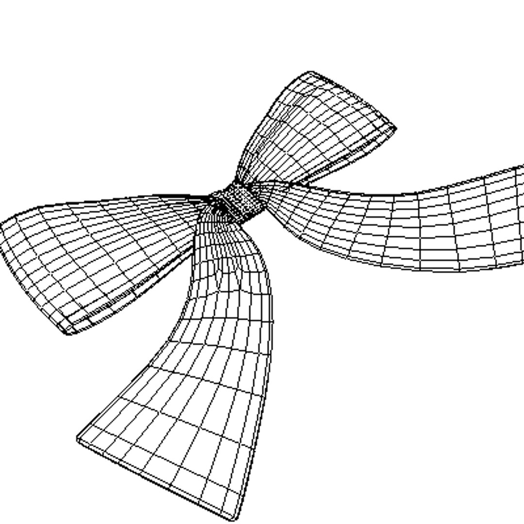 3d Model Ribbons Bow Presents
