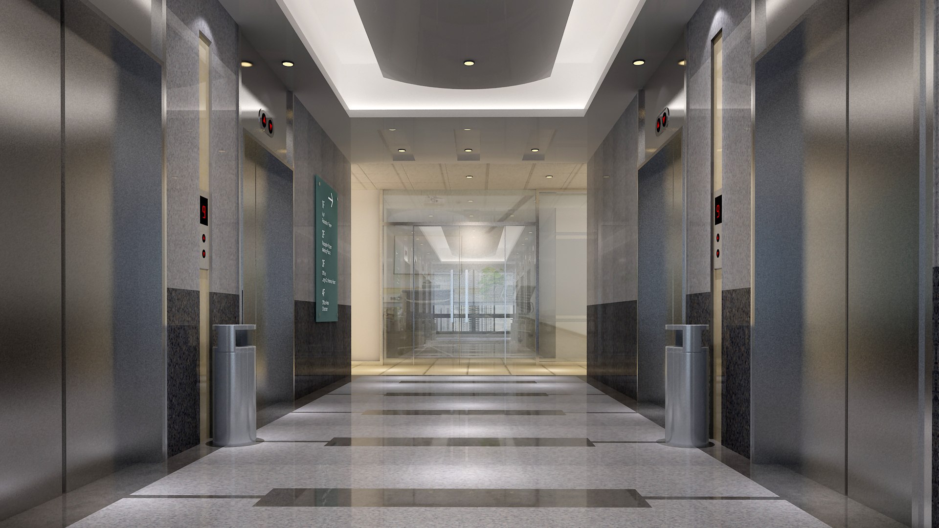 3D Elevator Lobby Collection 01 - TurboSquid 2177895