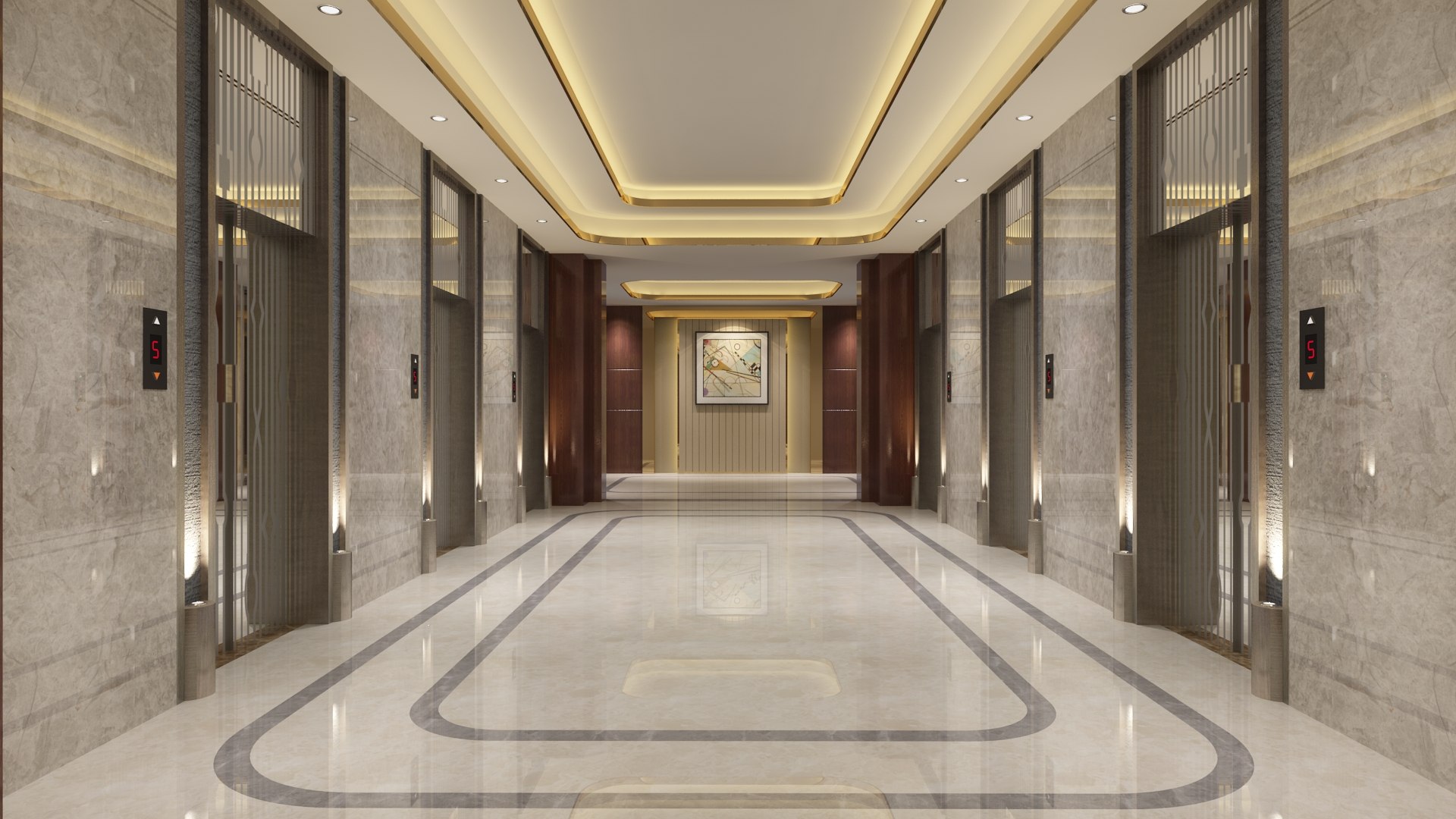 3D Elevator Lobby Collection 01 - TurboSquid 2177895