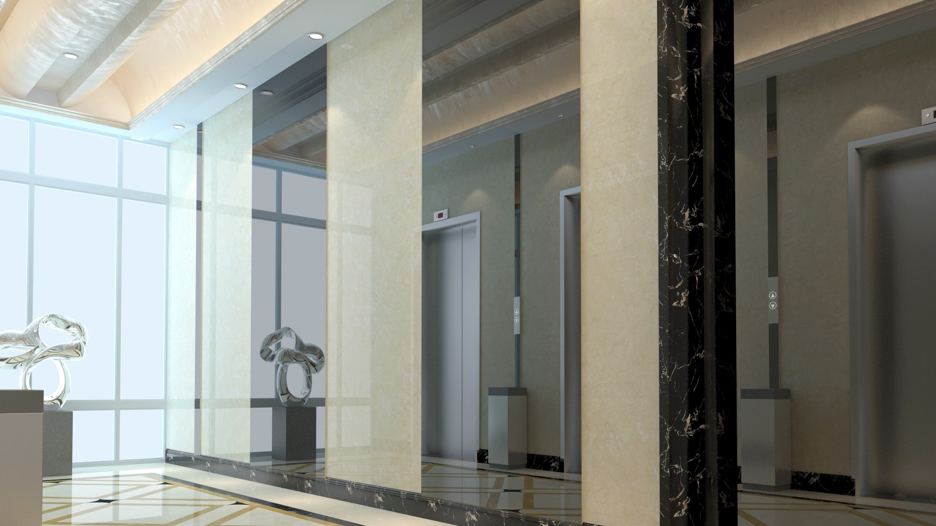 3D Elevator Lobby Collection 01 - TurboSquid 2177895