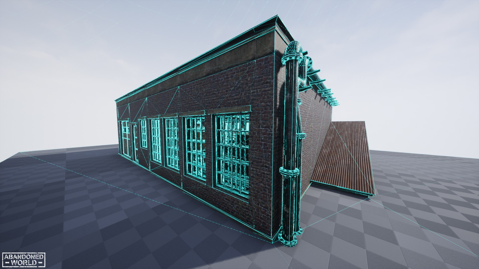 Modular Industrial Building for UE4 3D model - TurboSquid 1854423