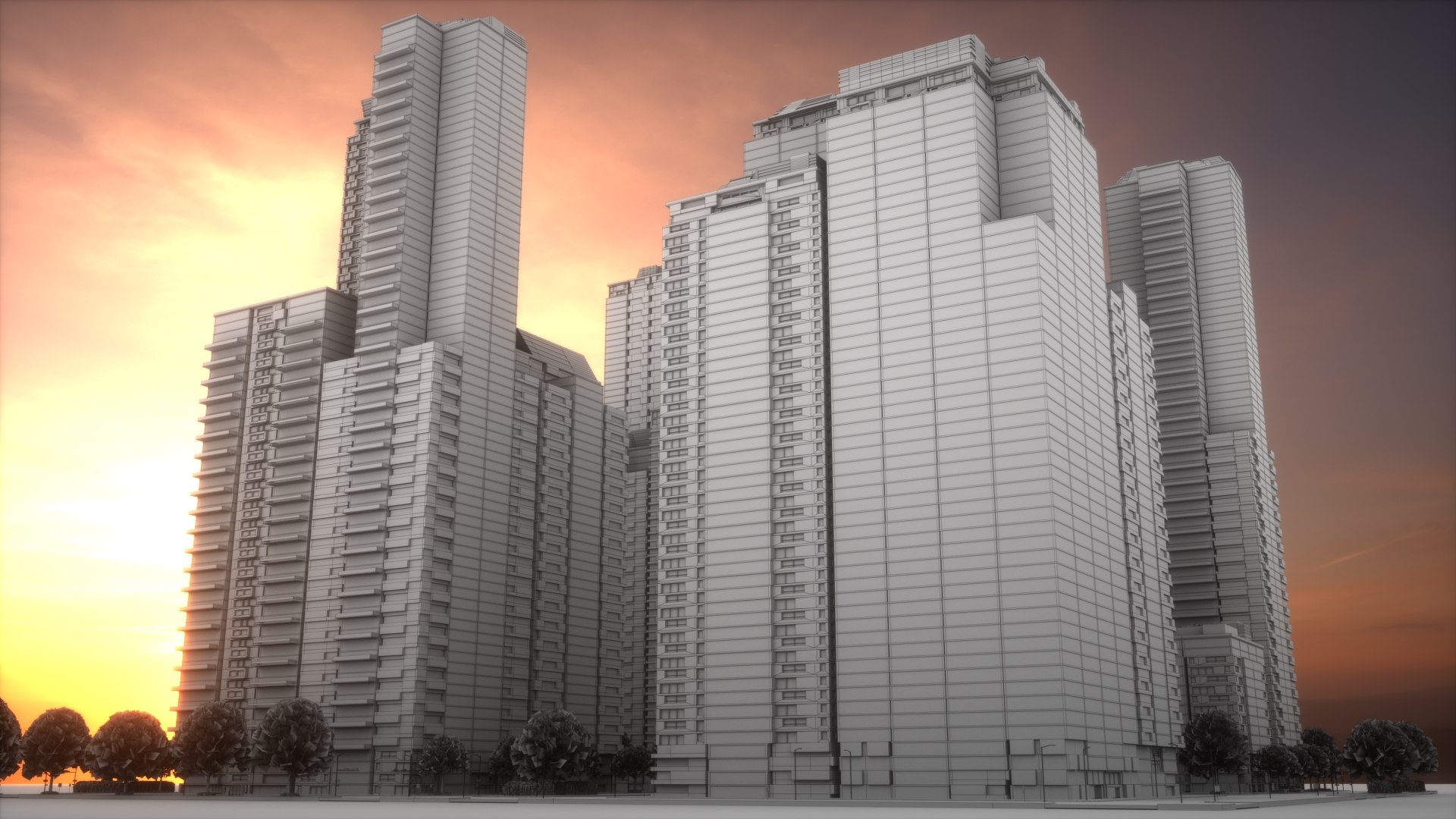 City Block Type B07 3D - TurboSquid 2092337