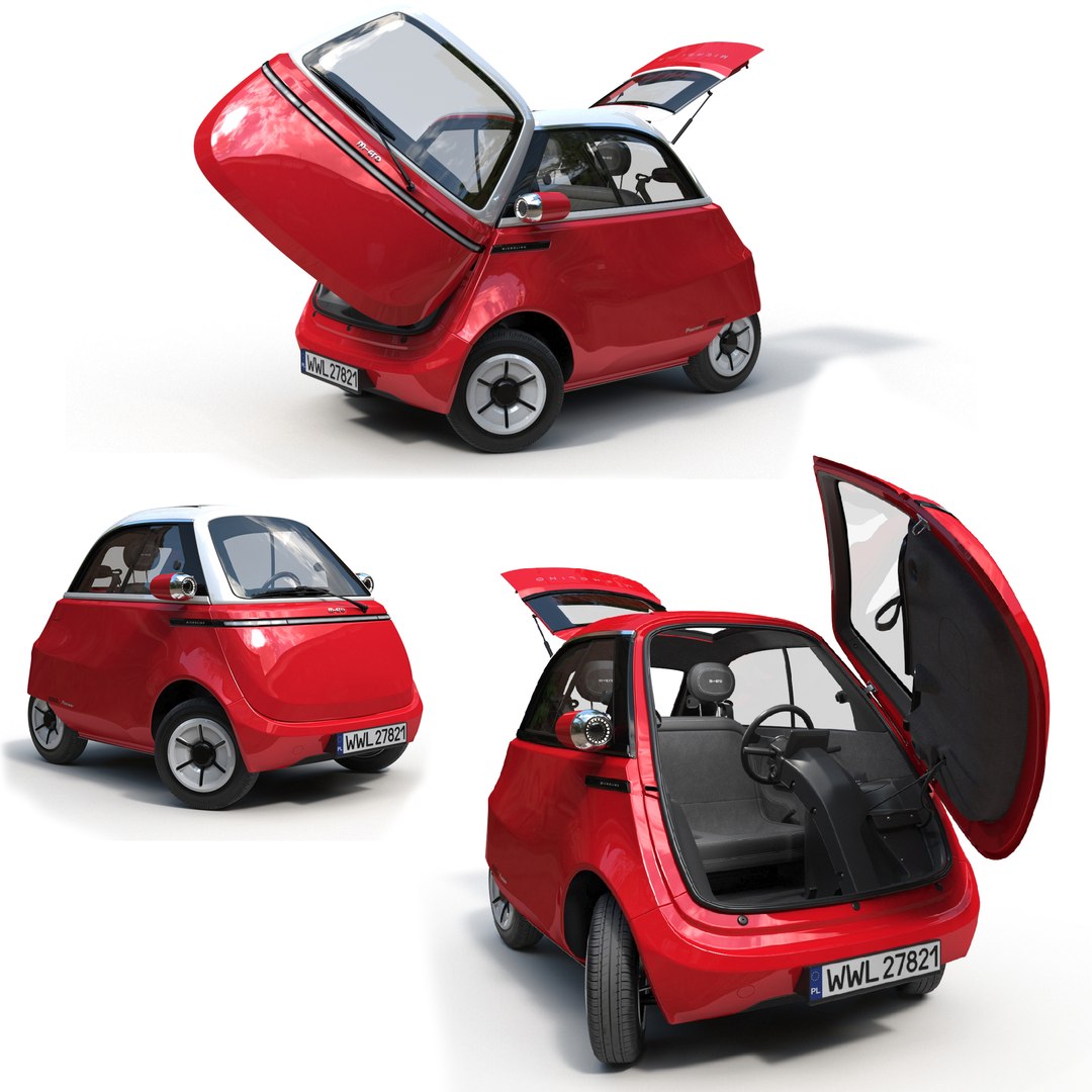 3D Model Microlino 2 M-ero Rigged Red 2 Var - TurboSquid 2295797