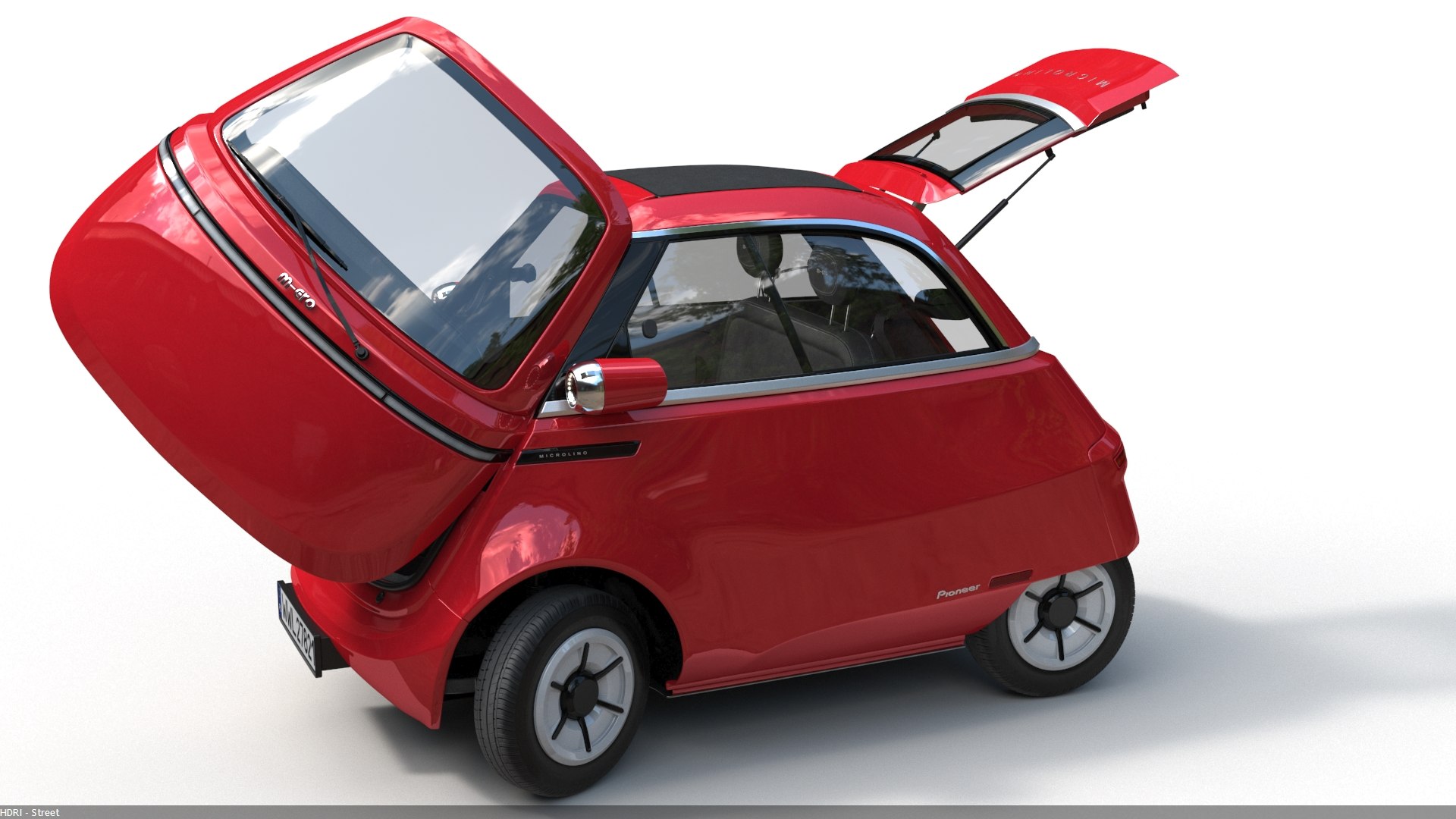 3D Model Microlino 2 M-ero Rigged Red 2 Var - TurboSquid 2295797