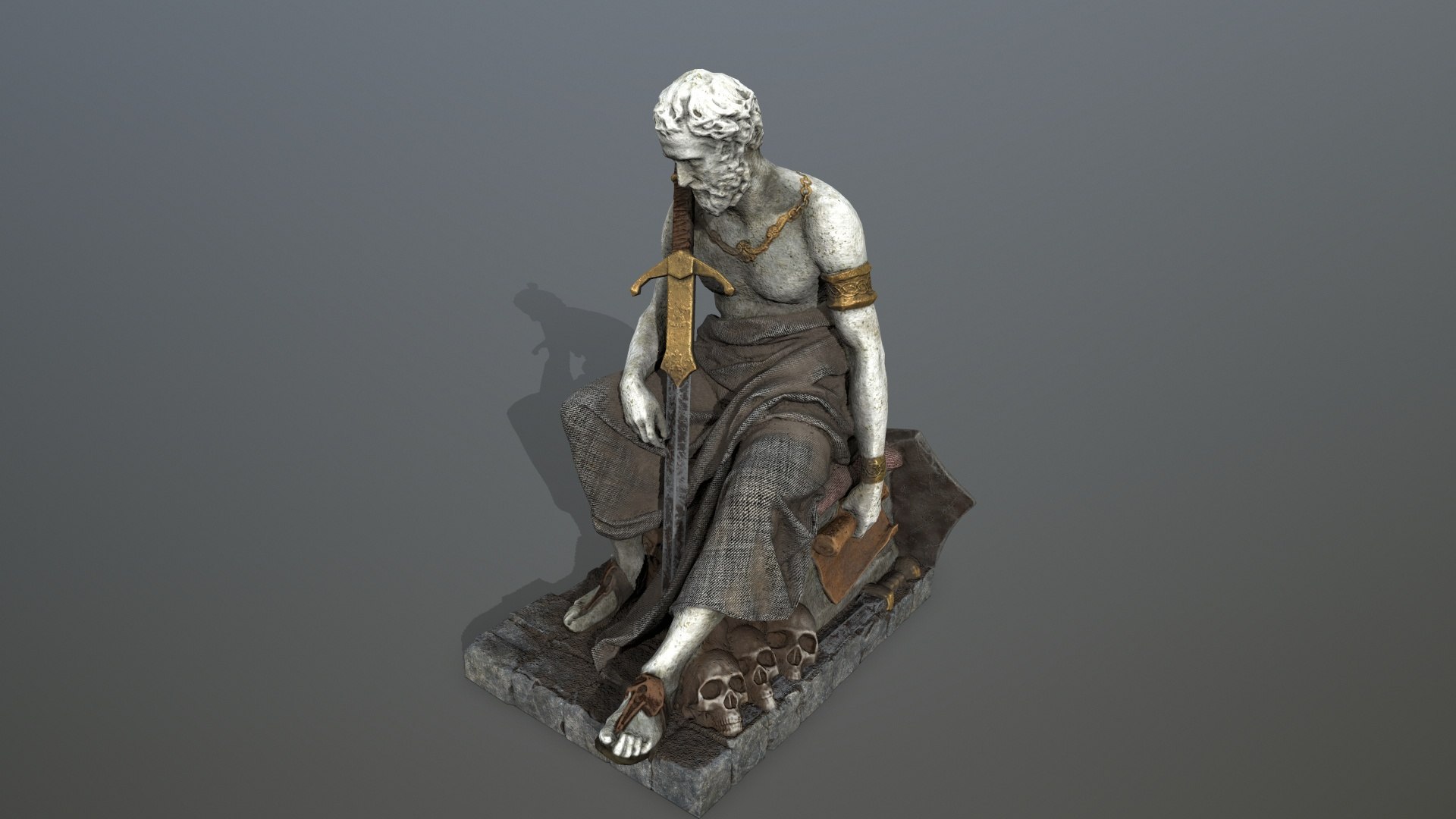 3D Model Man Statue - TurboSquid 2070324