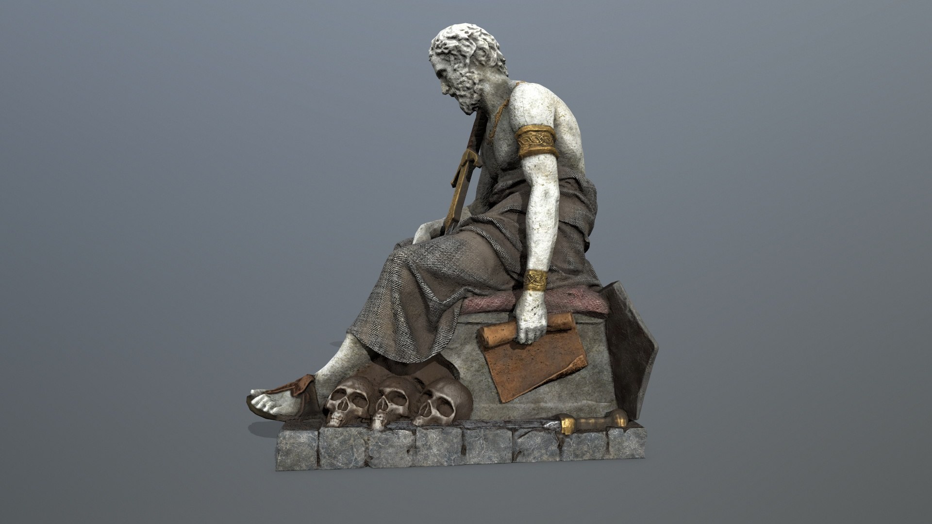 3D Model Man Statue - TurboSquid 2070324