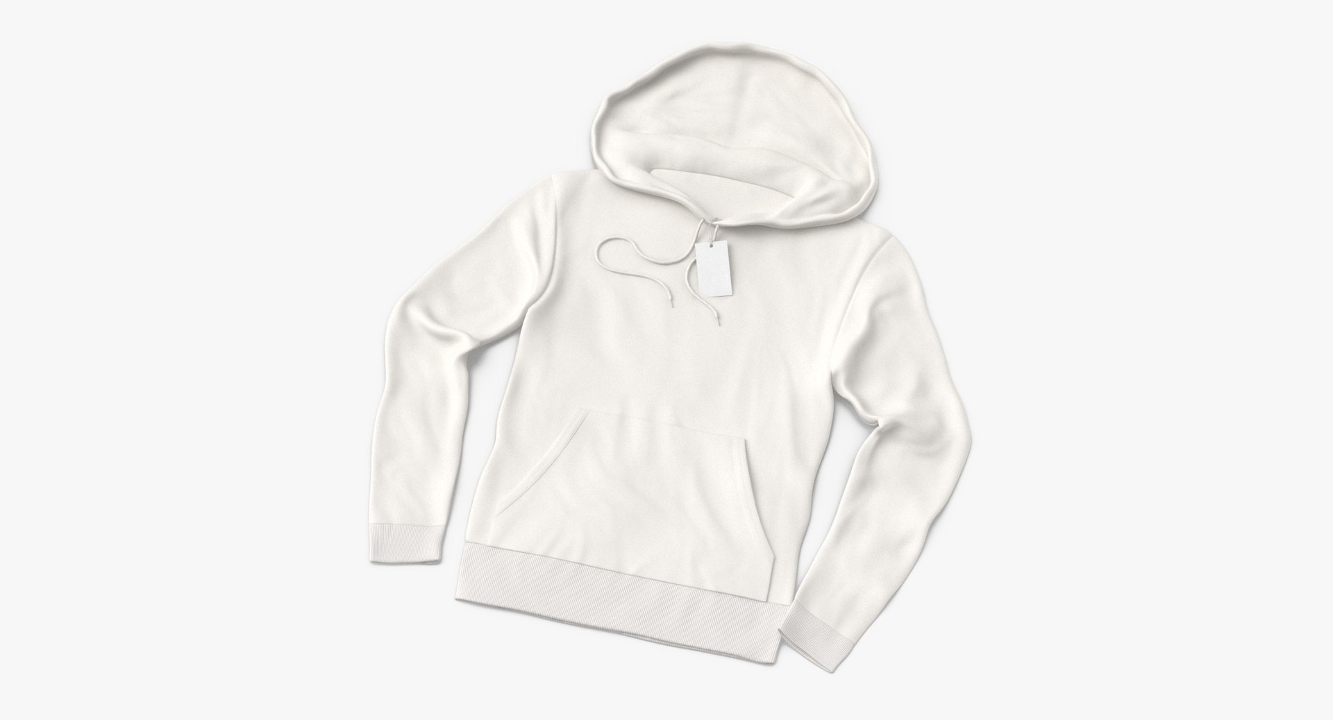3D Male Standard Hoodie Laid Model - TurboSquid 1204176