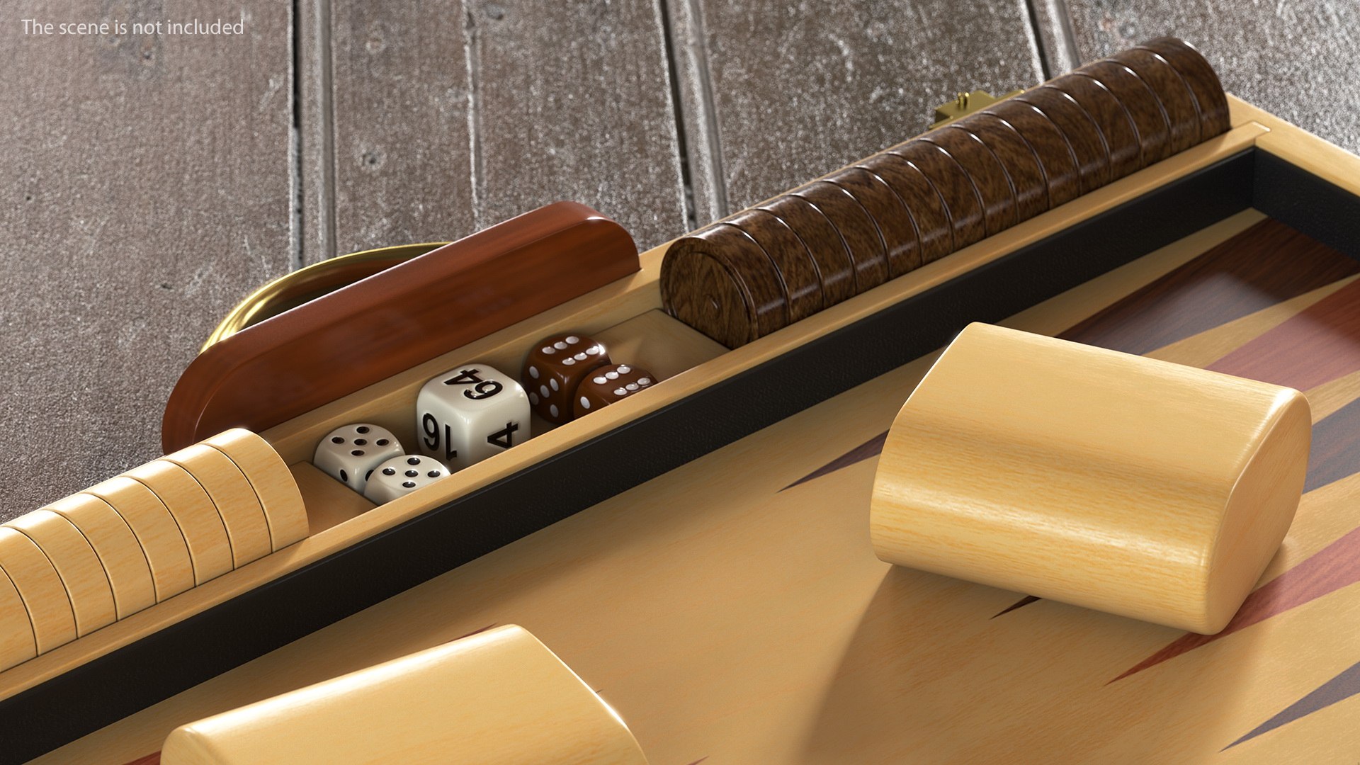 3D Wooden Backgammon Board Set Model - TurboSquid 1505923
