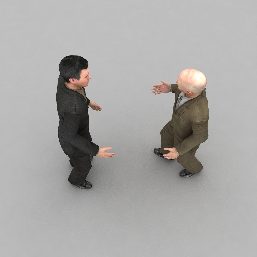 Talking Humans Animation 3d Model