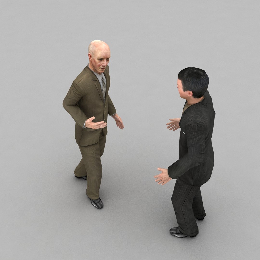Talking Humans Animation 3d Model