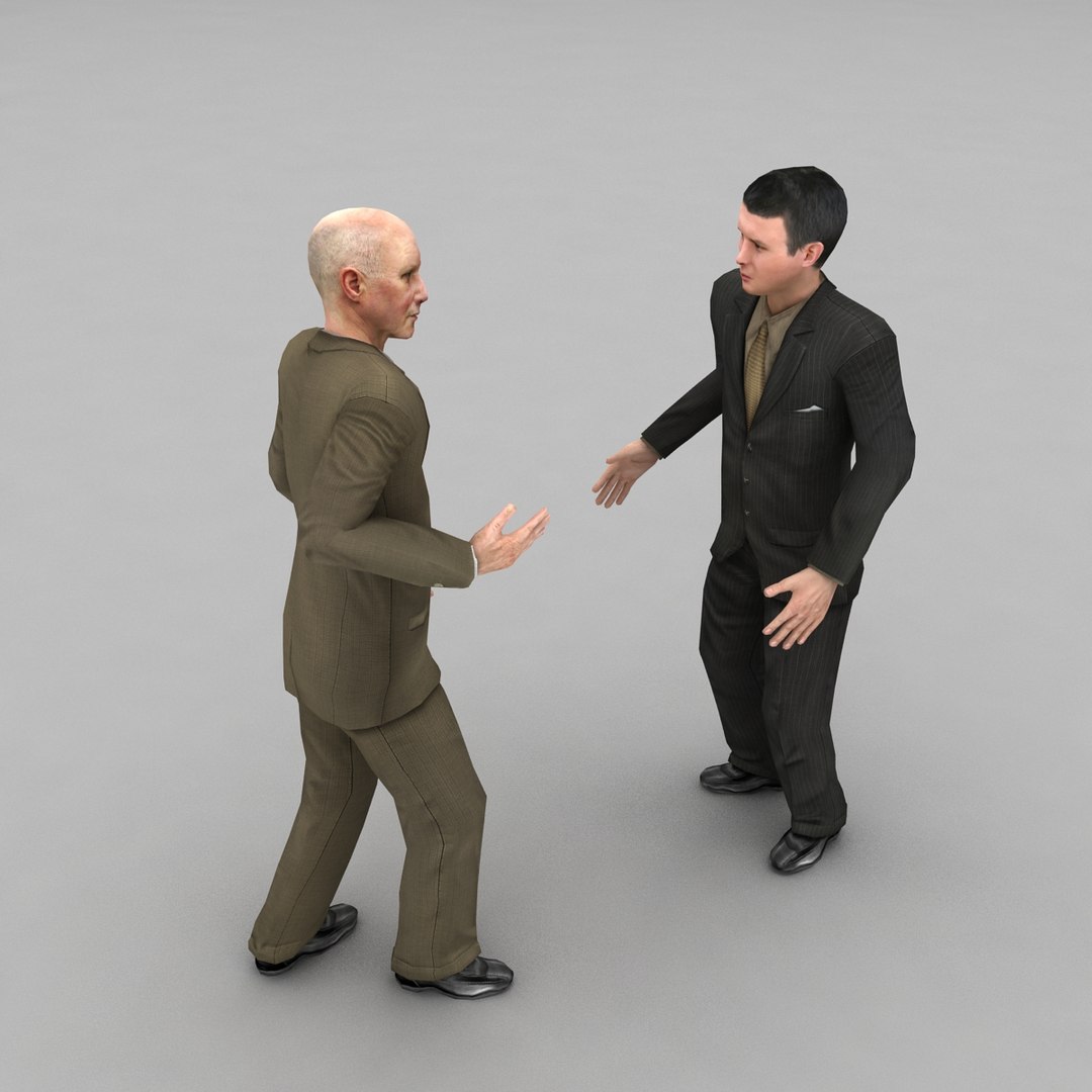 Talking Humans Animation 3d Model