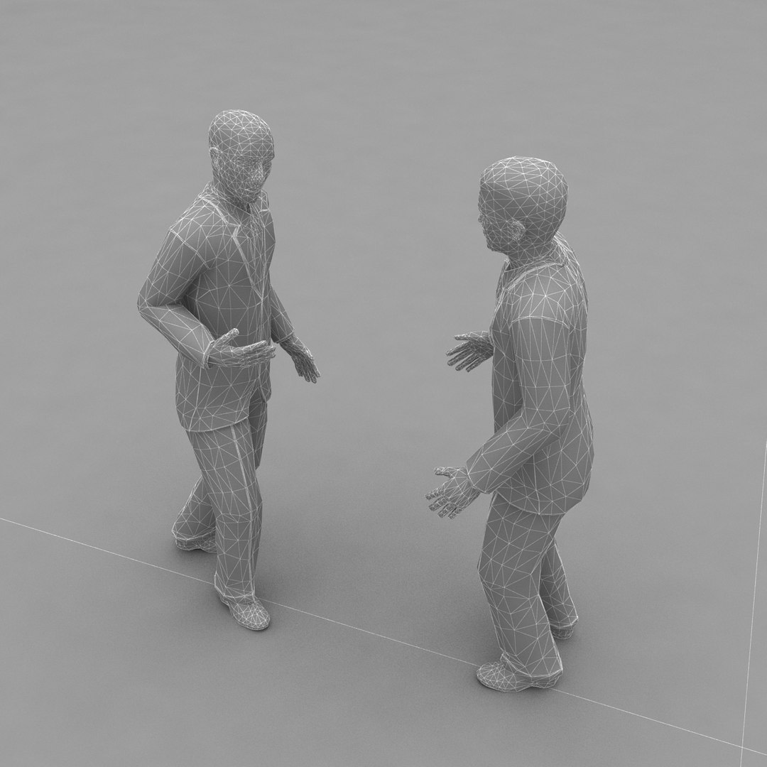 Talking Humans Animation 3d Model