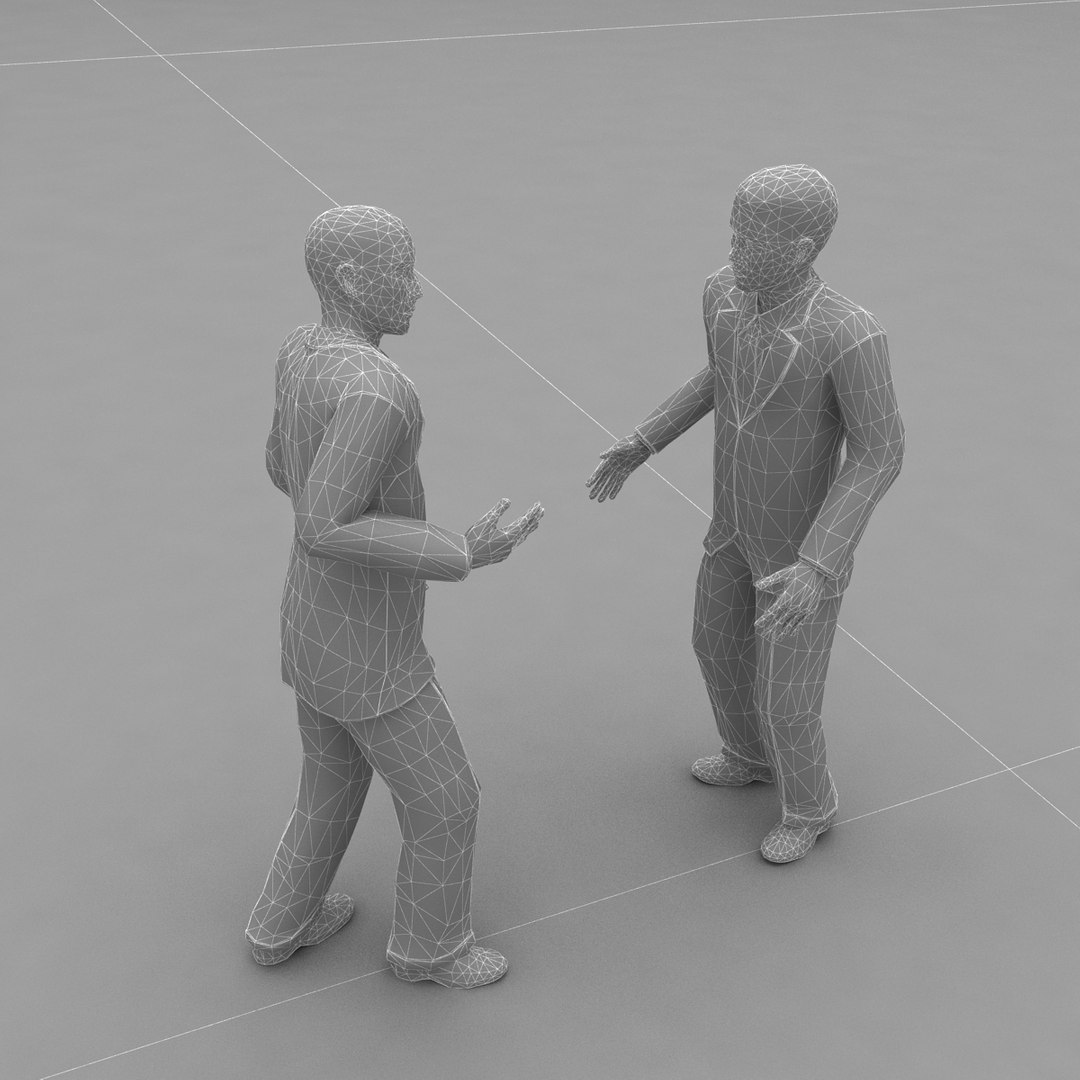 Talking Humans Animation 3d Model