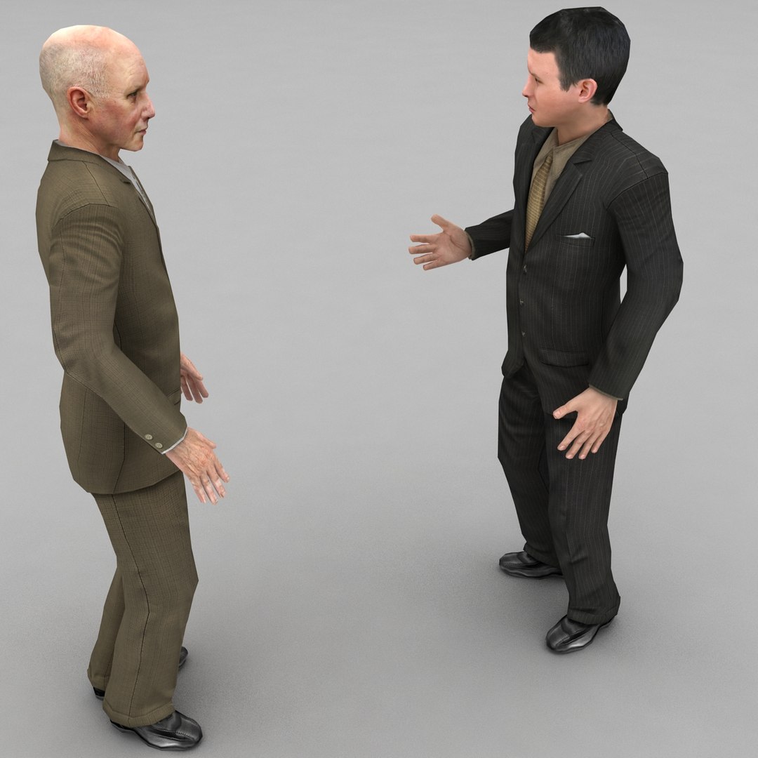 Talking Humans Animation 3d Model