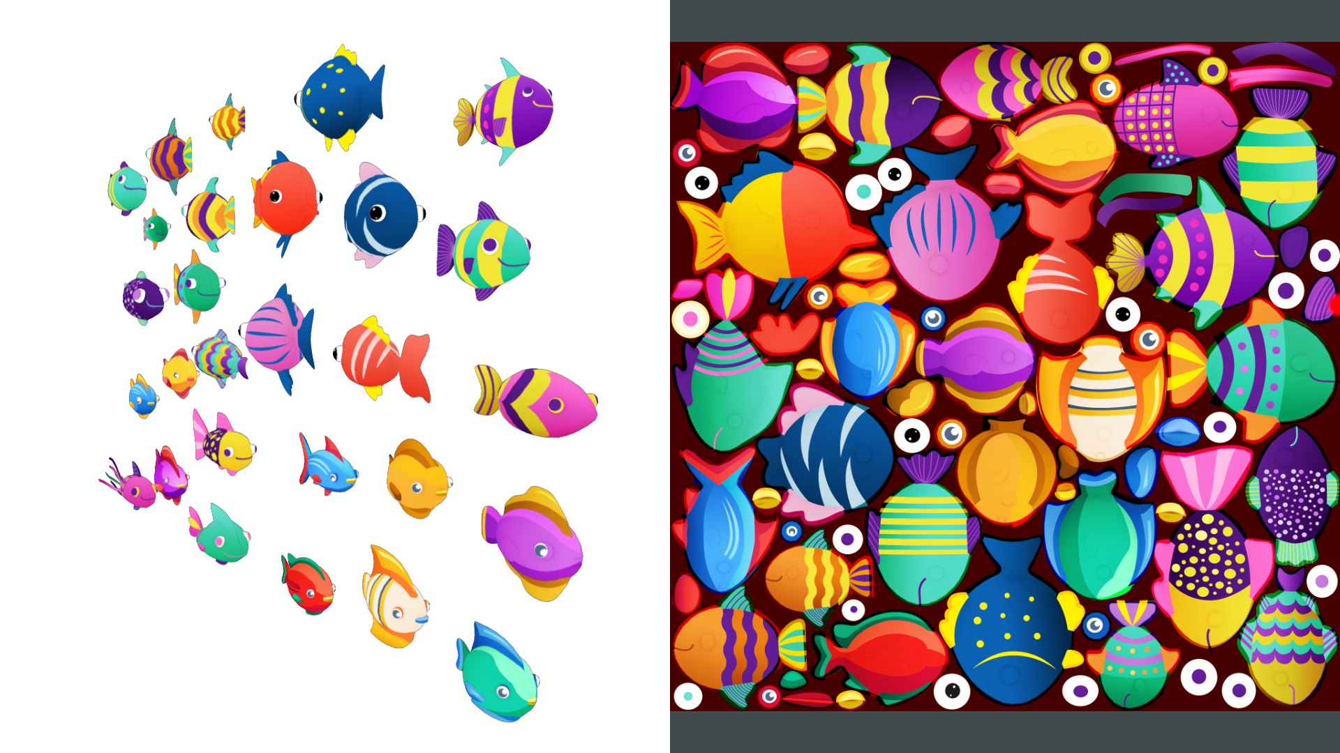 Cartoon Fish Pack 2 3D - TurboSquid 2134118