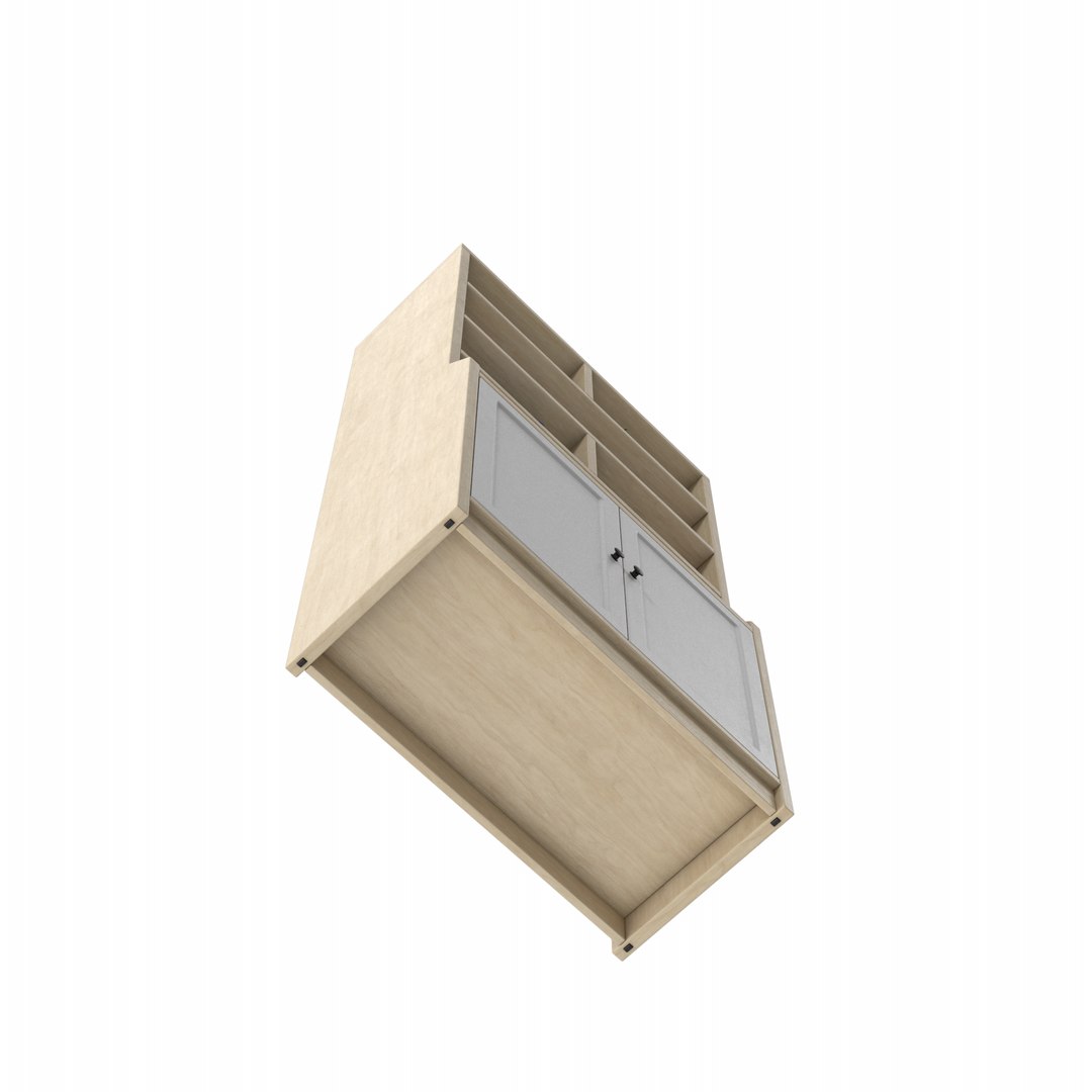 Bookcase Cabinet 3D Model - TurboSquid 2082422