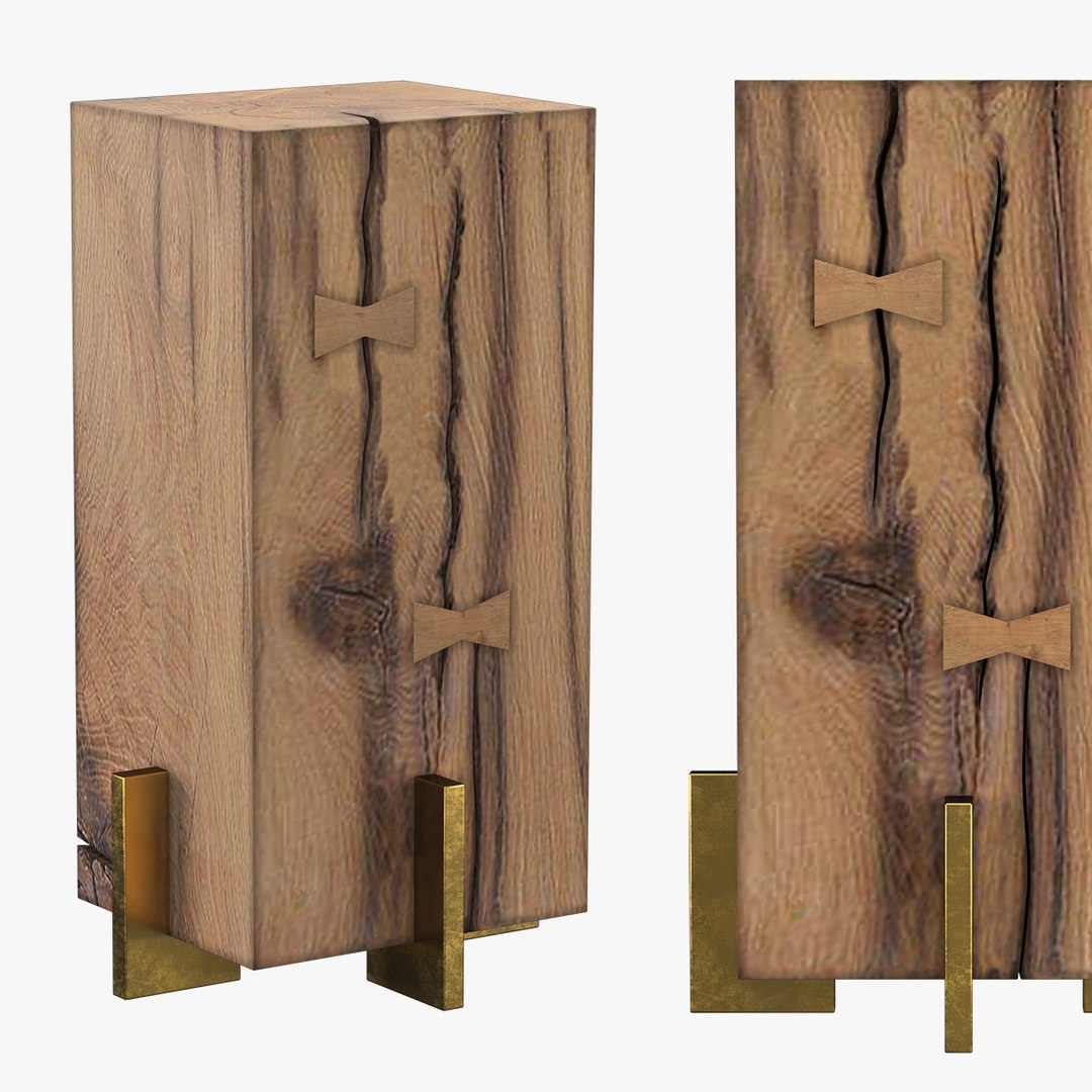 Oak Beam Stool 3D model - TurboSquid 1947909