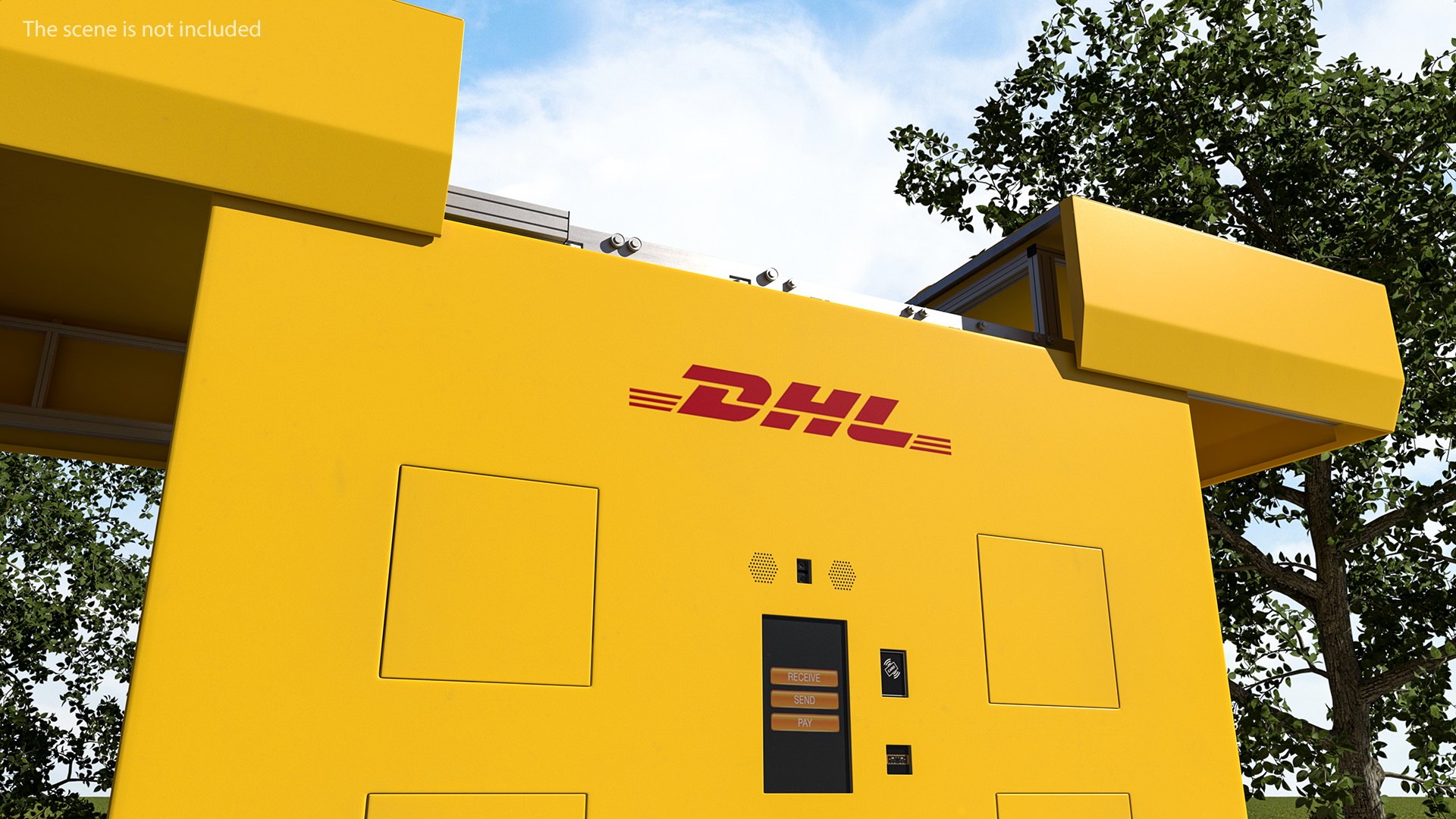3D Dhl Express Delivery Drone Model - TurboSquid 1603428