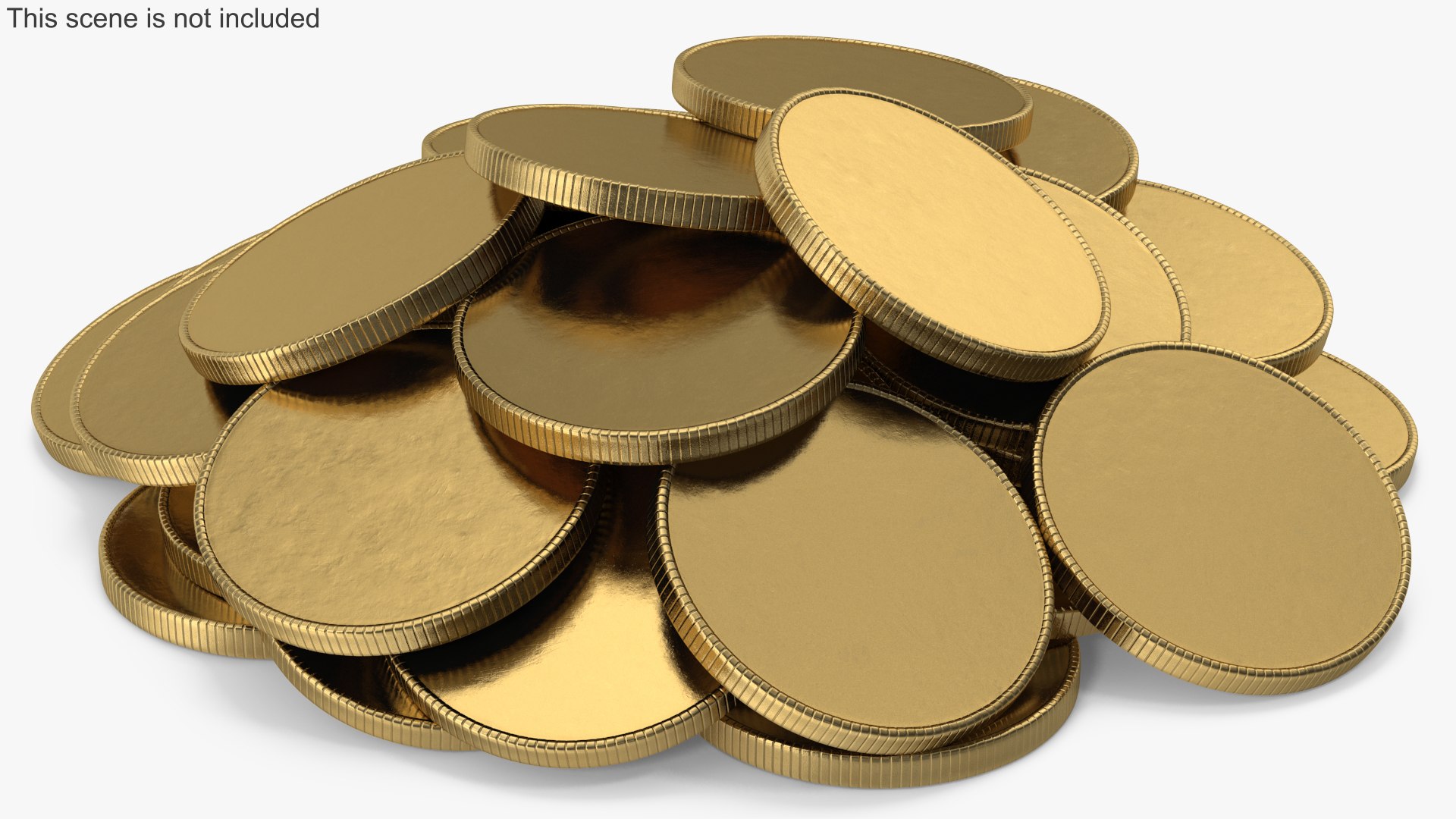 Gold Coin Model - TurboSquid 1932410