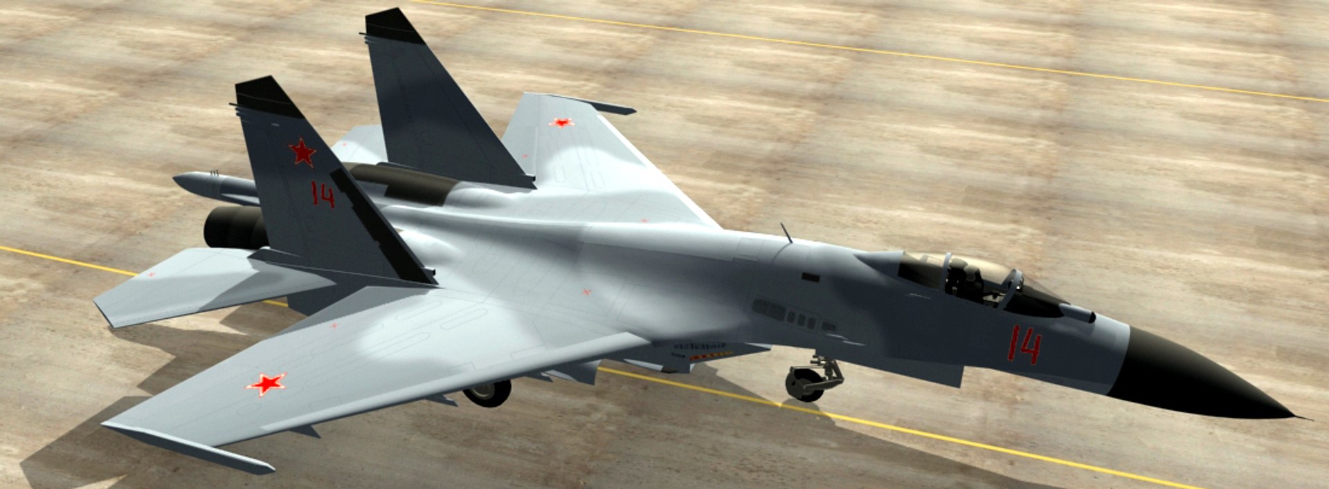 Sukhoi Russian Vympel 3d Model