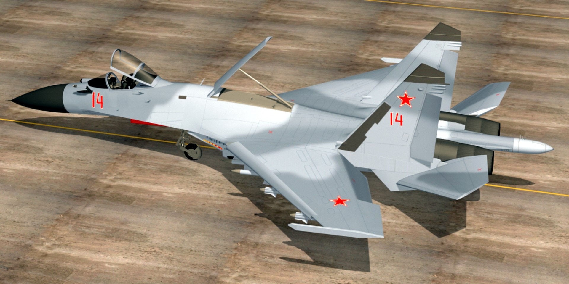 Sukhoi Russian Vympel 3d Model