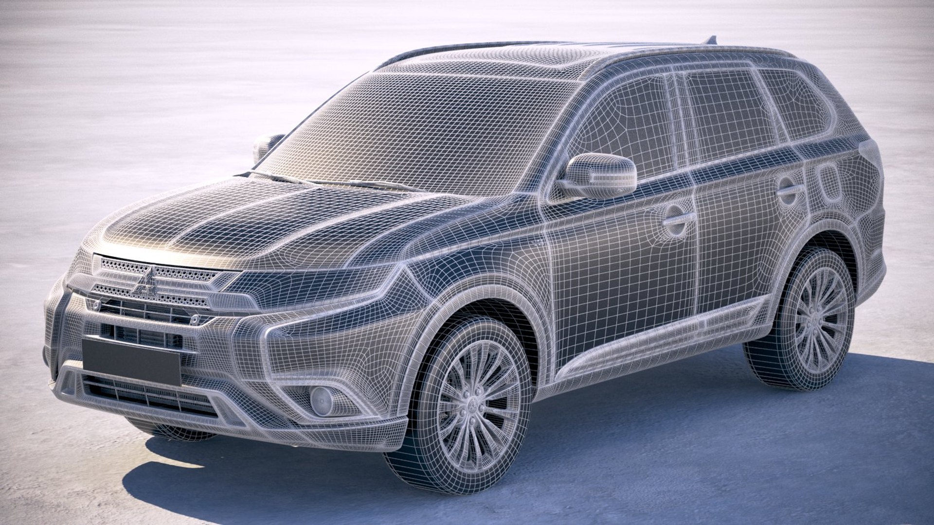 3D mitsubishi outlander 2019 model - TurboSquid 1333116