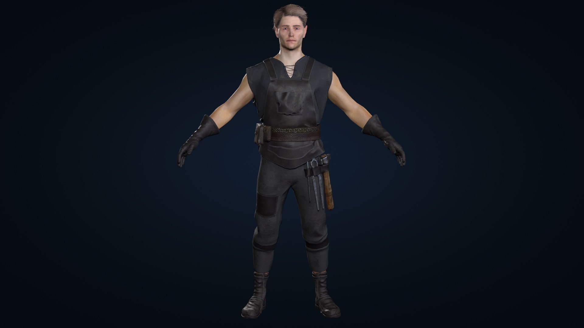 Elf Blacksmith 3D Model - TurboSquid 2029212