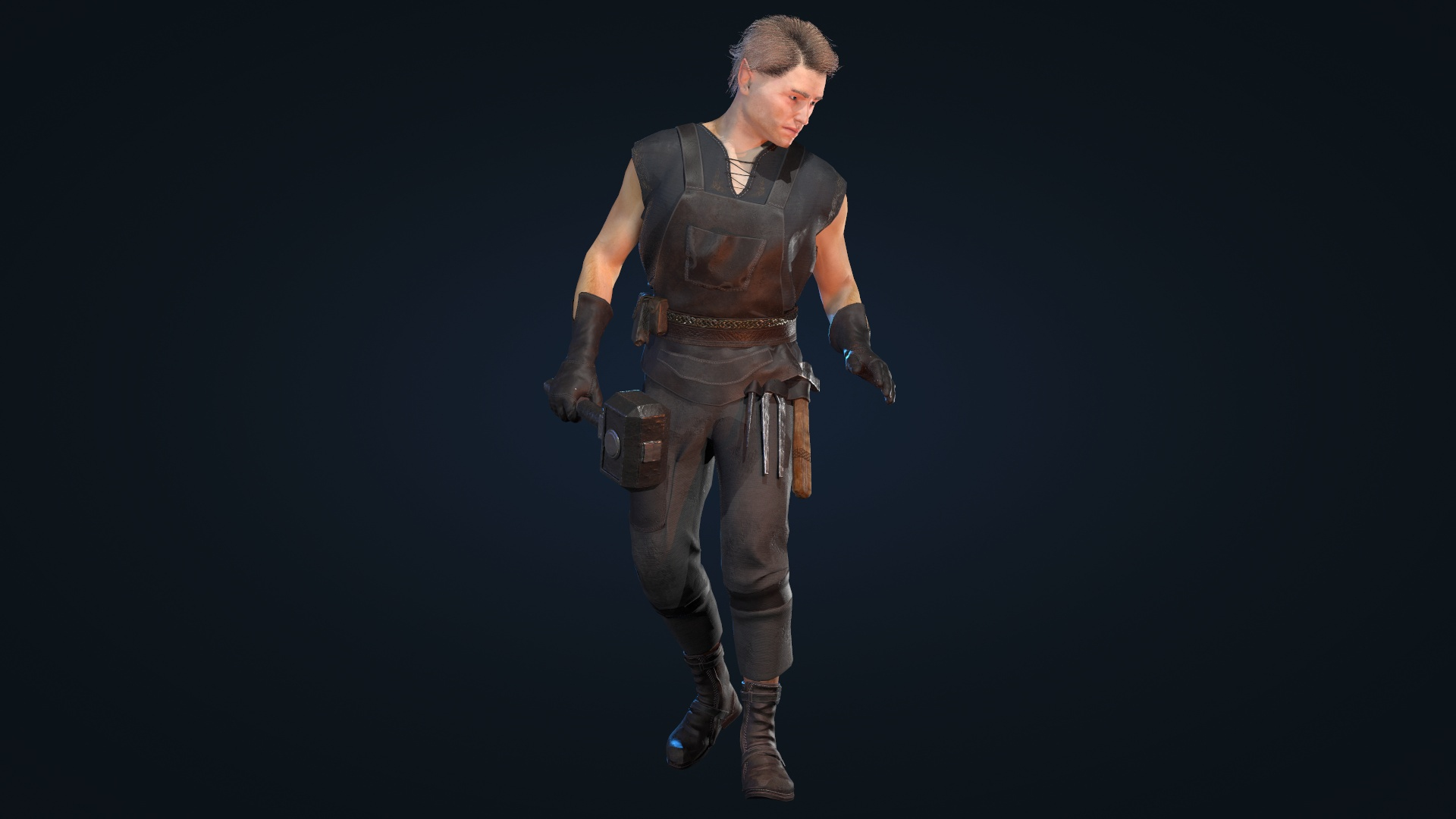 Elf Blacksmith 3D Model - TurboSquid 2029212