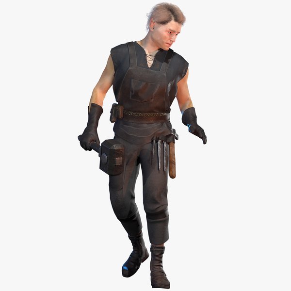 modelo 3d Elf Blacksmith - TurboSquid 2029212