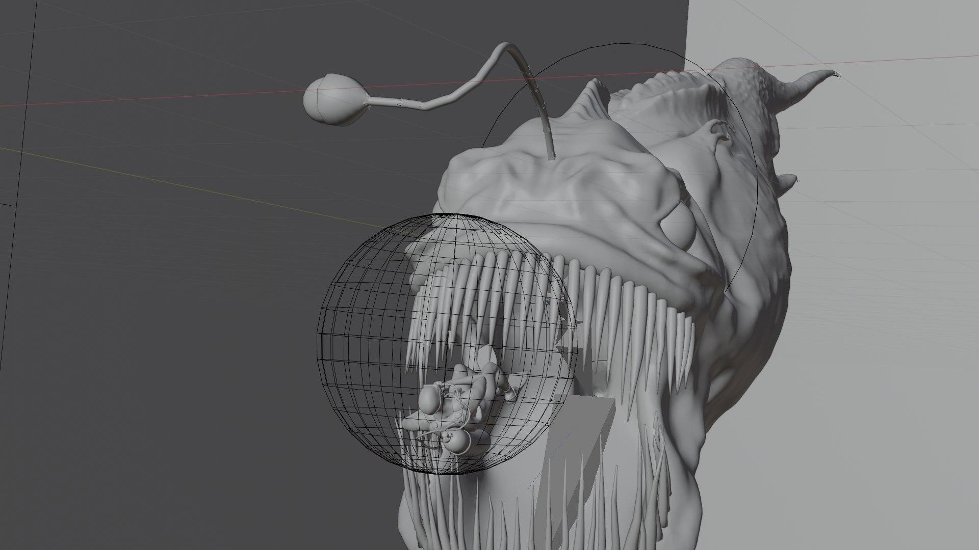 3D Model Angler Fish Rigged-stylized - TurboSquid 2291319