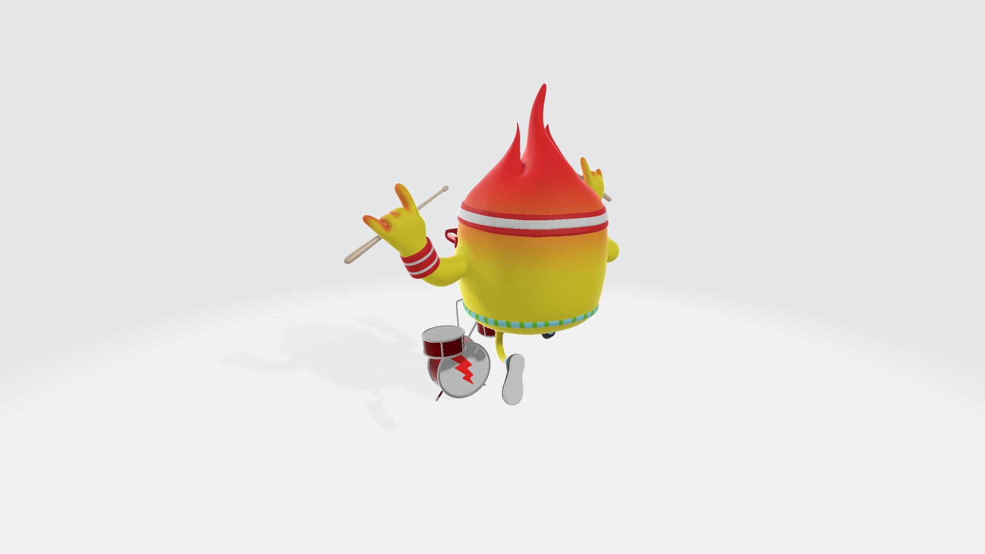 Drummer Character Model - TurboSquid 2374089