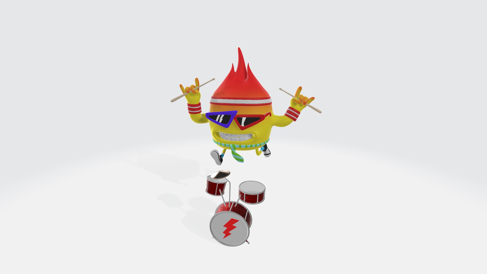 Drummer Character Model - TurboSquid 2374089