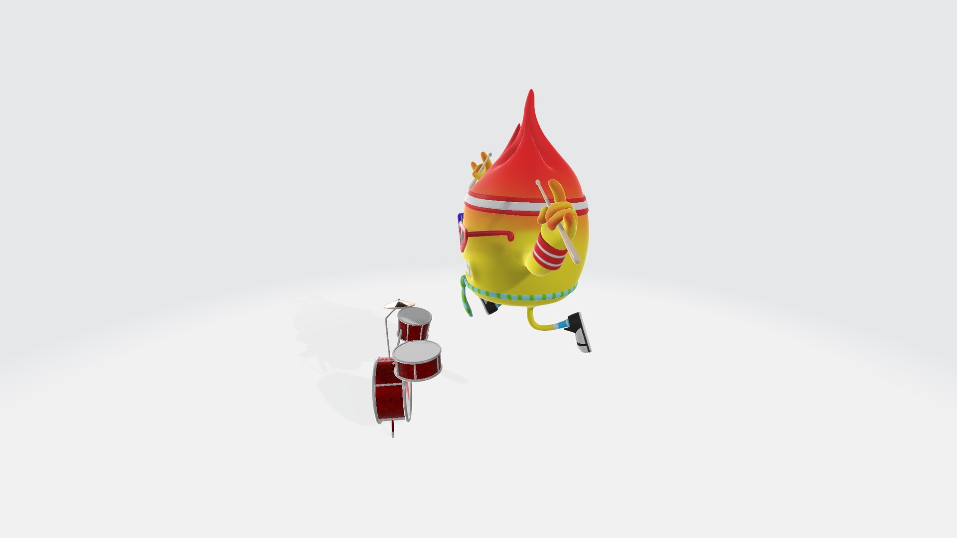 Drummer Character Model - TurboSquid 2374089