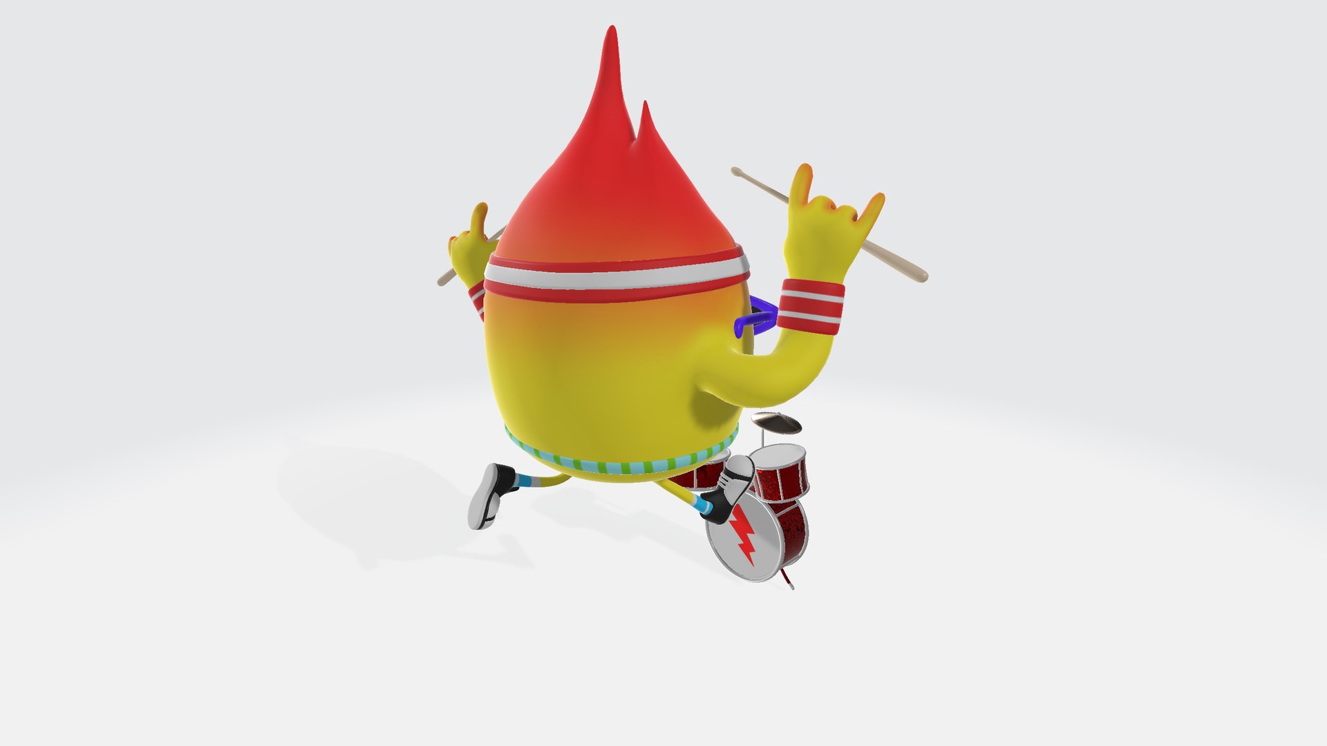 Drummer Character Model - TurboSquid 2374089