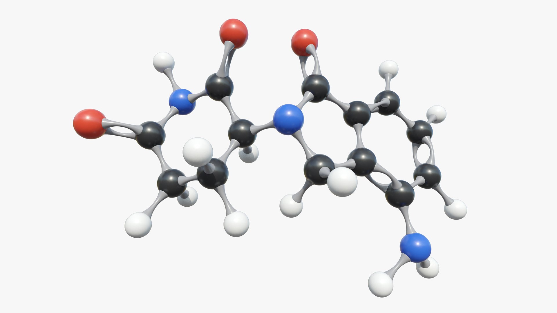 Lenalidomide Molecule With PBR 4K 8K 3D Model - TurboSquid 1944325