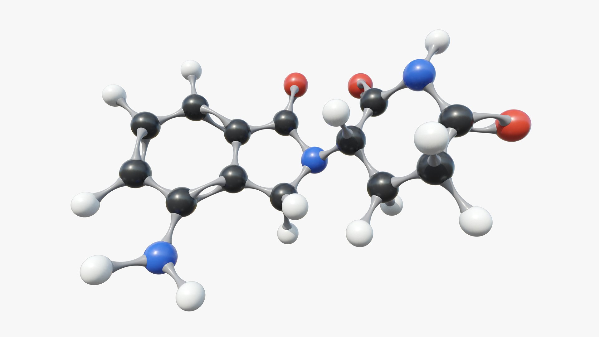 Lenalidomide Molecule With PBR 4K 8K 3D Model - TurboSquid 1944325