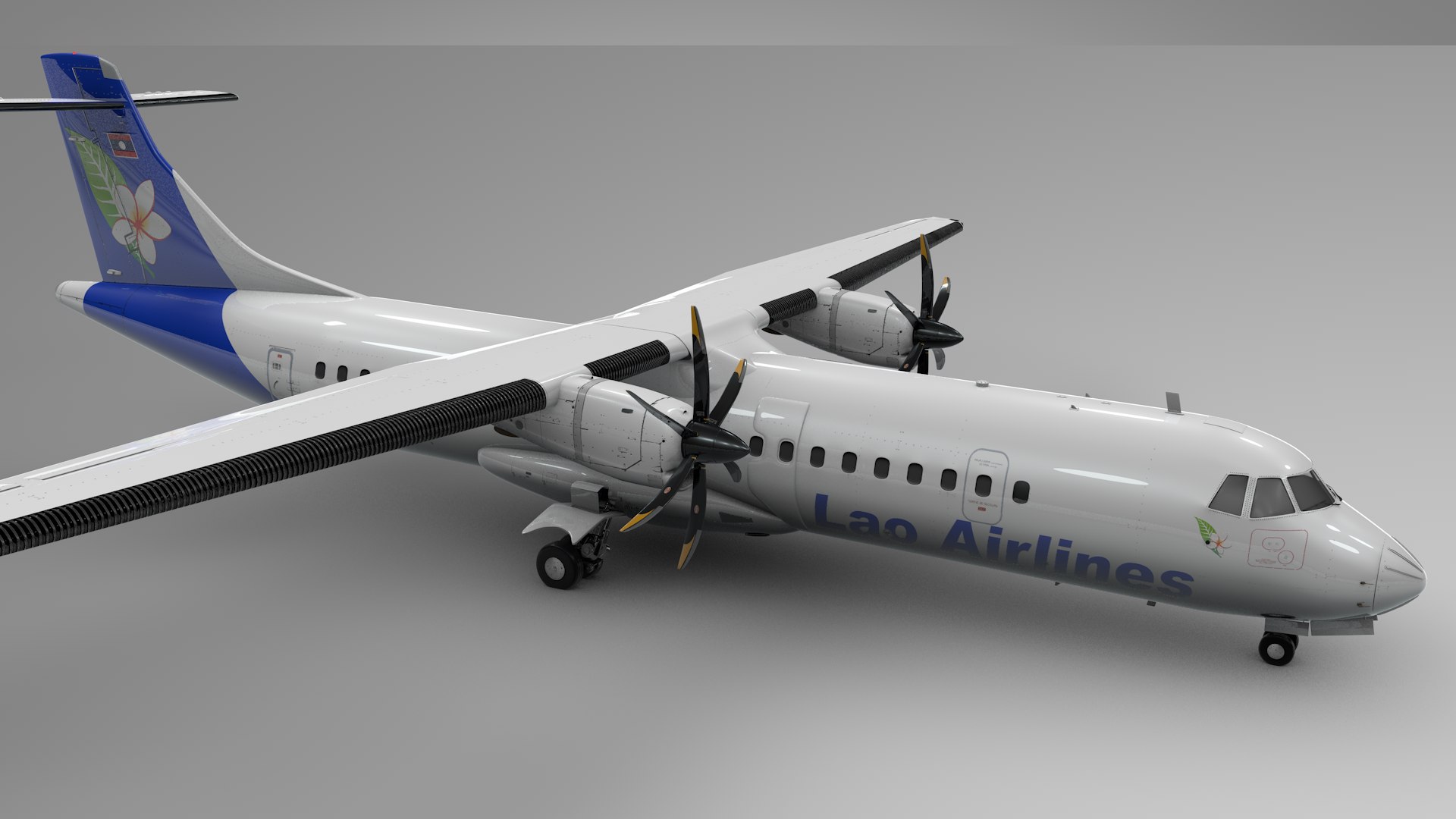 ATR 72 LAO AIRLINES L2024 3D - TurboSquid 2097364